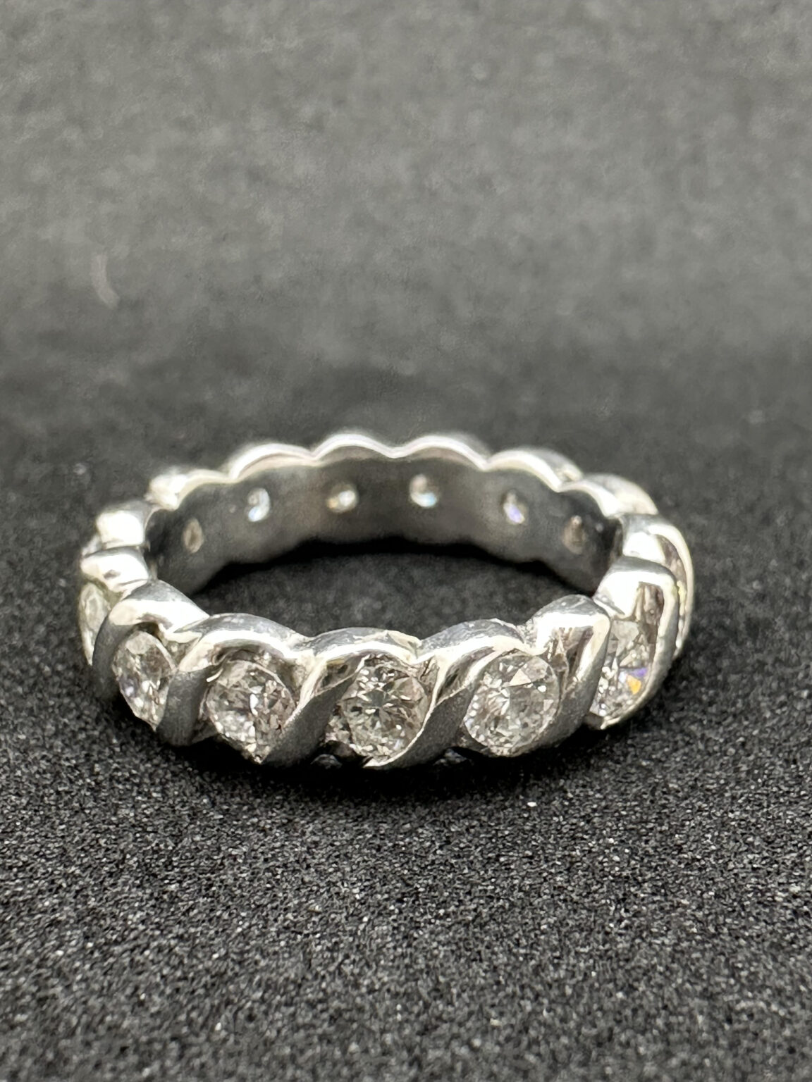 Channel Set Eternity Ring – Rami Jewelry