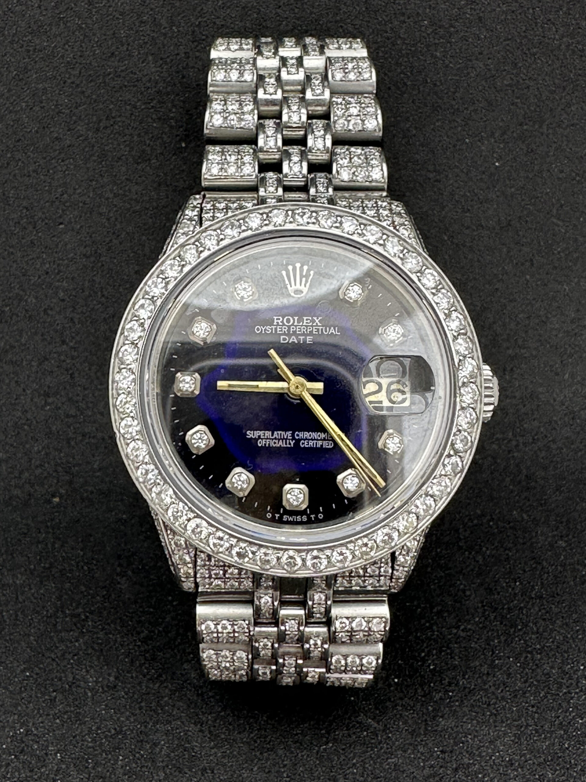 Diamond Rolex Date (34mm) – Rami Jewelry