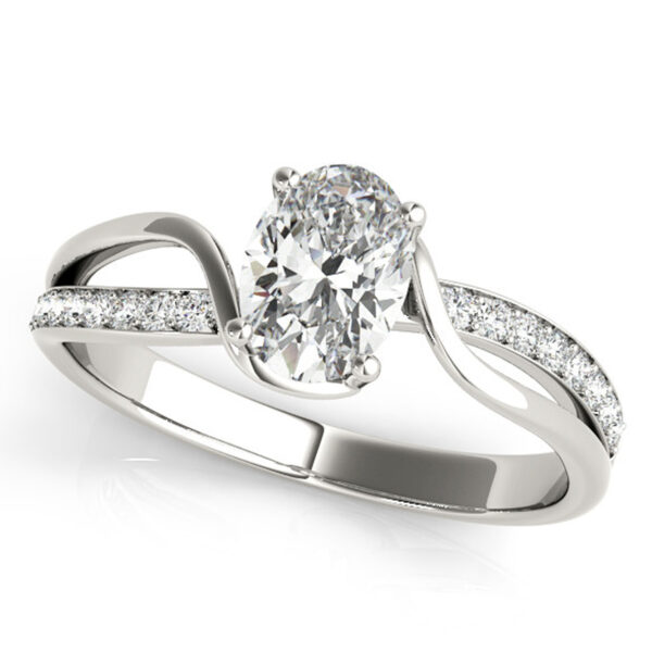 Bypass Style Oval Diamond Custom Made Engagement Ring – Rami Jewelry